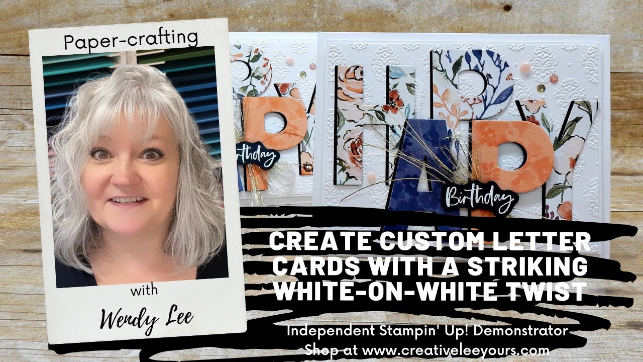 Create Custom Letter Cards with a Striking White-on-White Twist - YouTube
