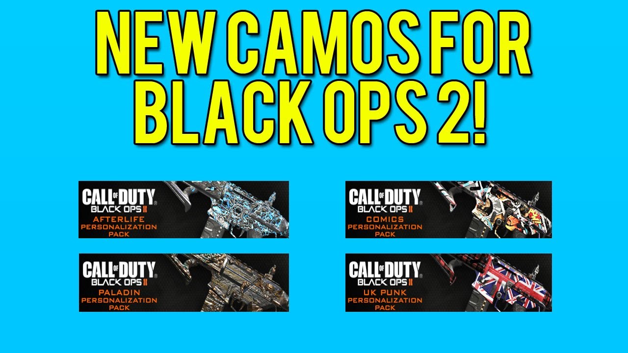 New Camos Coming to Black Ops 2! (Comic, UK Punk, Afterlife, Paladin ...