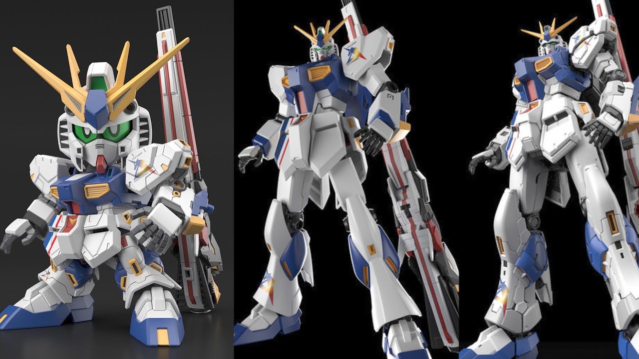 SD RX-93FF NU GUNDAM,RG 1/144 RX-93FF NU GUNDAM & ENTRY GRADE RX-93FF NU GUNDAM - YouTube