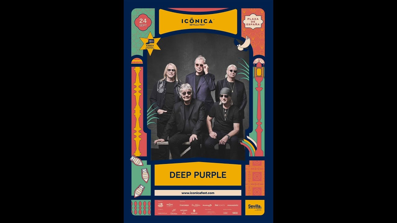DEEP PURPLE CONCERT ICONICA SEVILLA FEST PZA DE ESPAÑA 24 DE SEPTIEMBRE ...