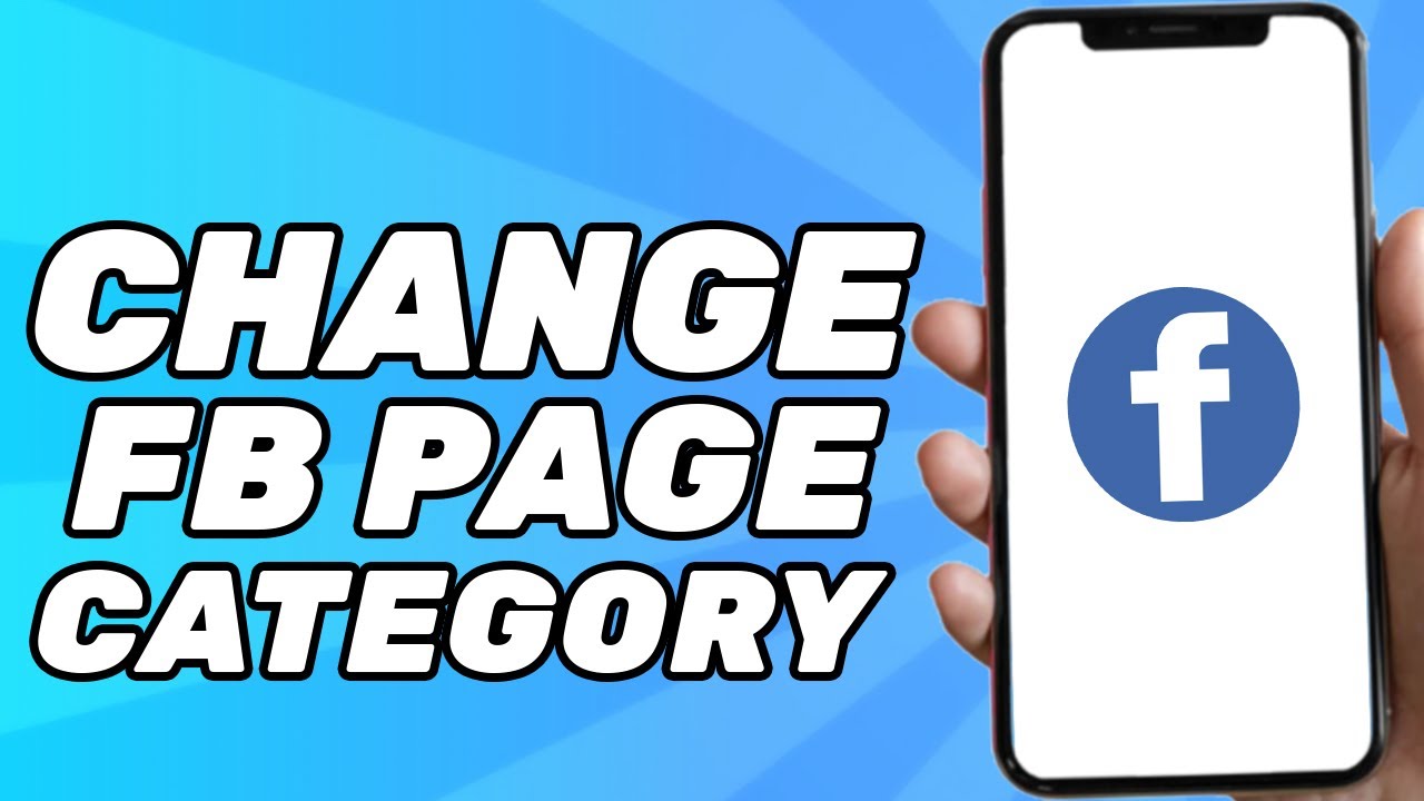 How to Change Facebook Page Category (Simple) - YouTube
