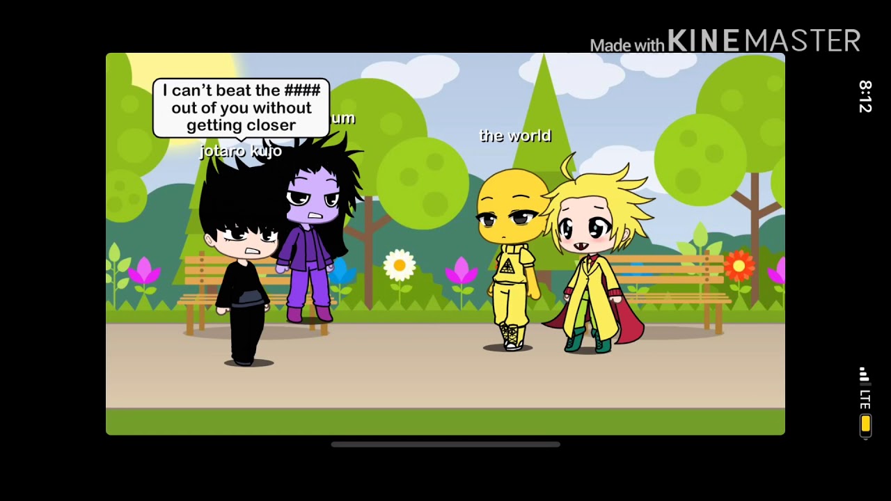 Jotaro vs dio In gacha - YouTube