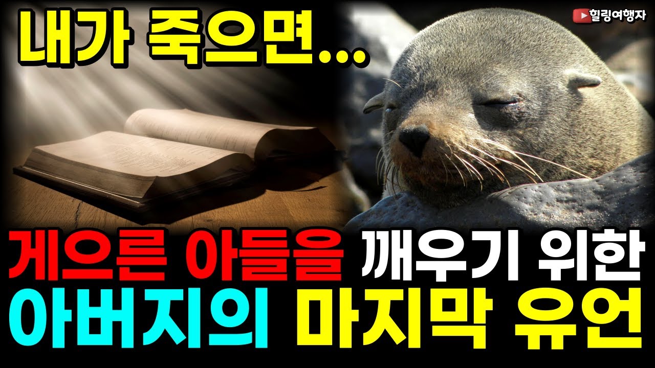 힐링여행자 마음의 소리 동기부여 자기계발 필수 영상 게으른 아들을 바꾸기 위해 죽을 때 마지막으로 아버지가 남긴 유언은
