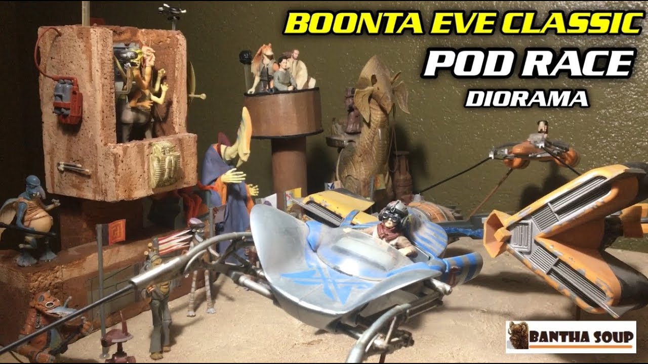 Star Wars - Boonta Eve Classic Pod Race - Display Diorama - YouTube