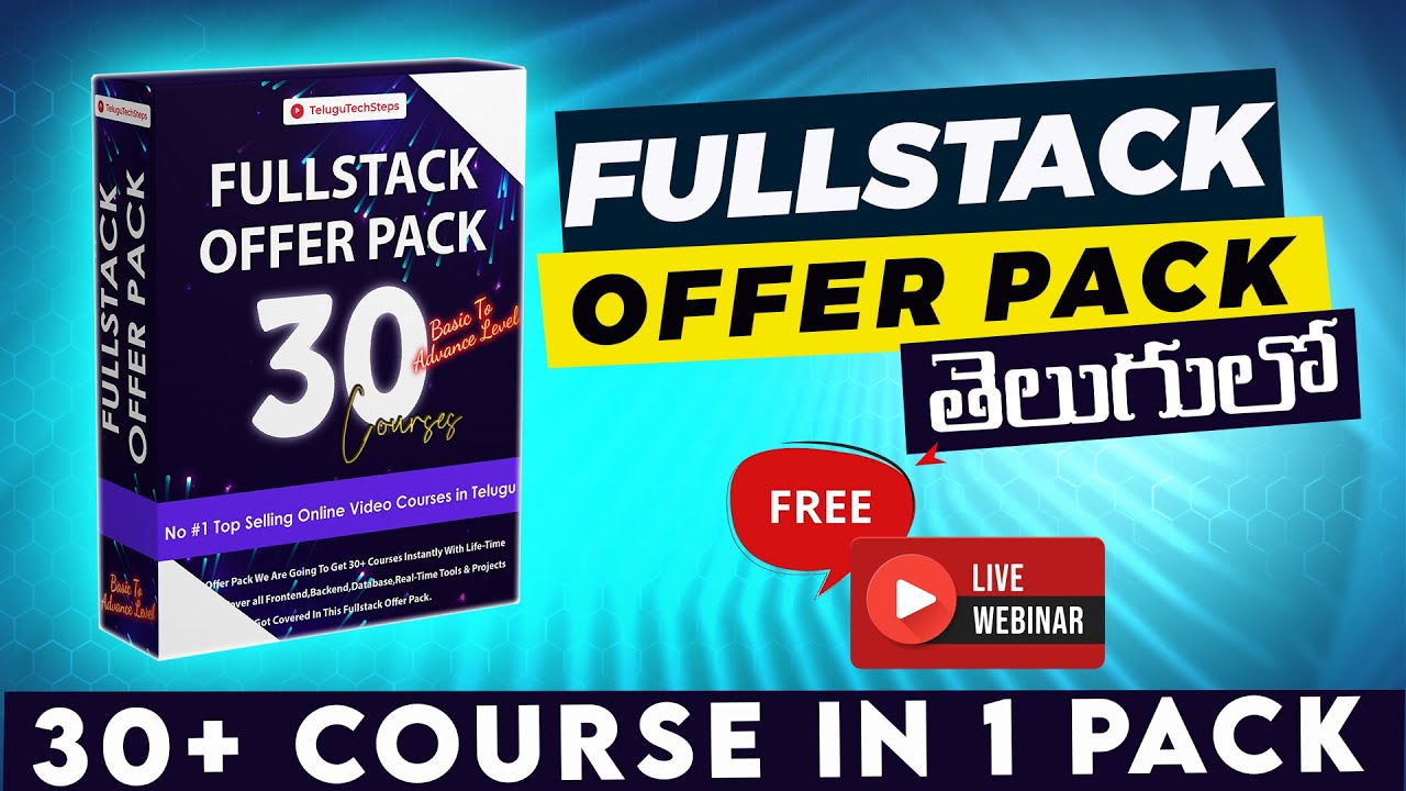 🔴FULLSTACK OFFER PACK 2024 IN TELUGU - YouTube