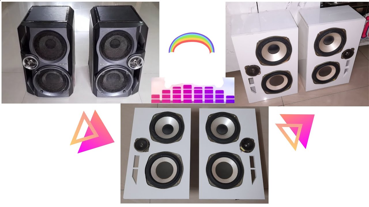 How to reuse old Sony Speakers | Restore Sony speakers | Sony SS-VX888 ...