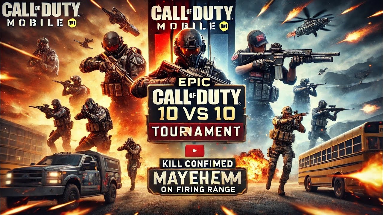 Epic 10 vs 10 Tournament: Kill Confirmed Mayhem on Firing Range | Call ...