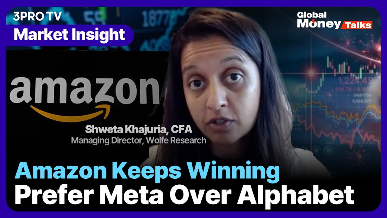 Shweta Khajuria: Amazon and e-commerce, Meta over Alphabet, robotaxi threat to Uber/Lyft - YouTube