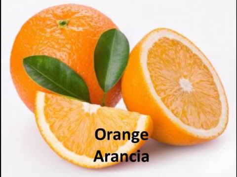 Flash card in Italian (Fruits) - YouTube