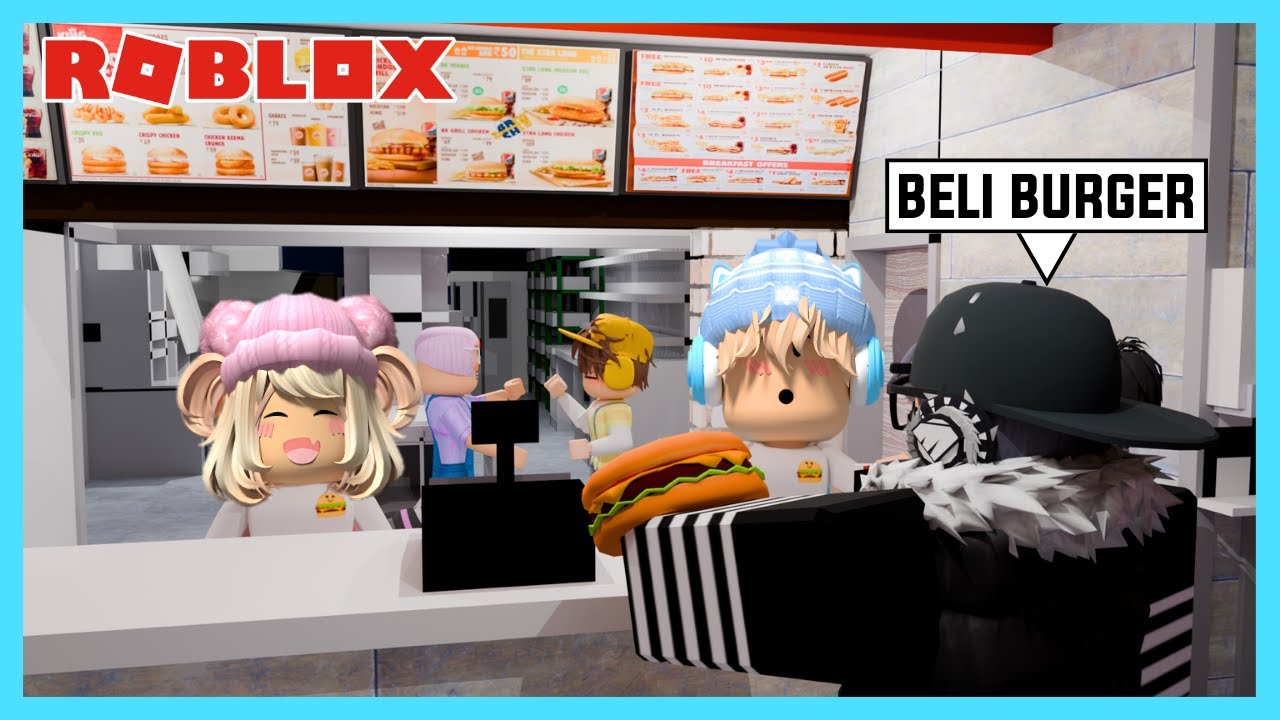 Aku Dan Adiku Membuat Restaurant Burger Paling Laris Di Roblox ...