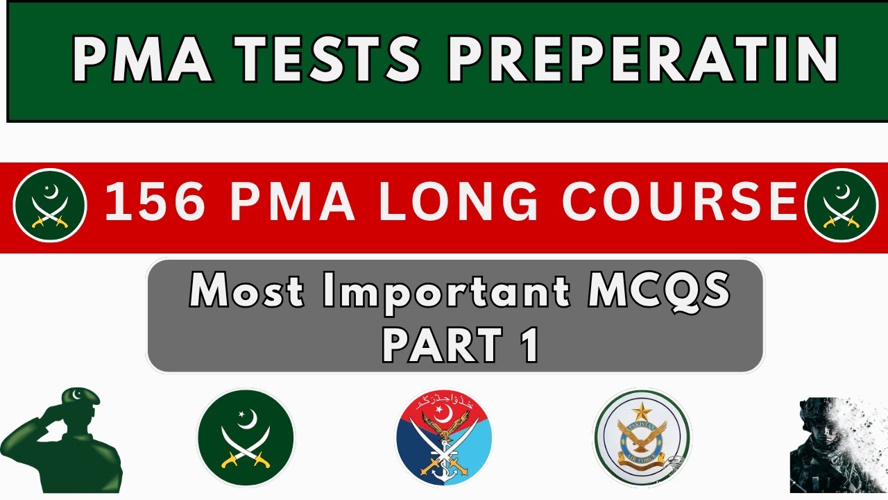 156 PMA Long Course 2025 | PMA Academic Test Preparation ft.aziz syed ...