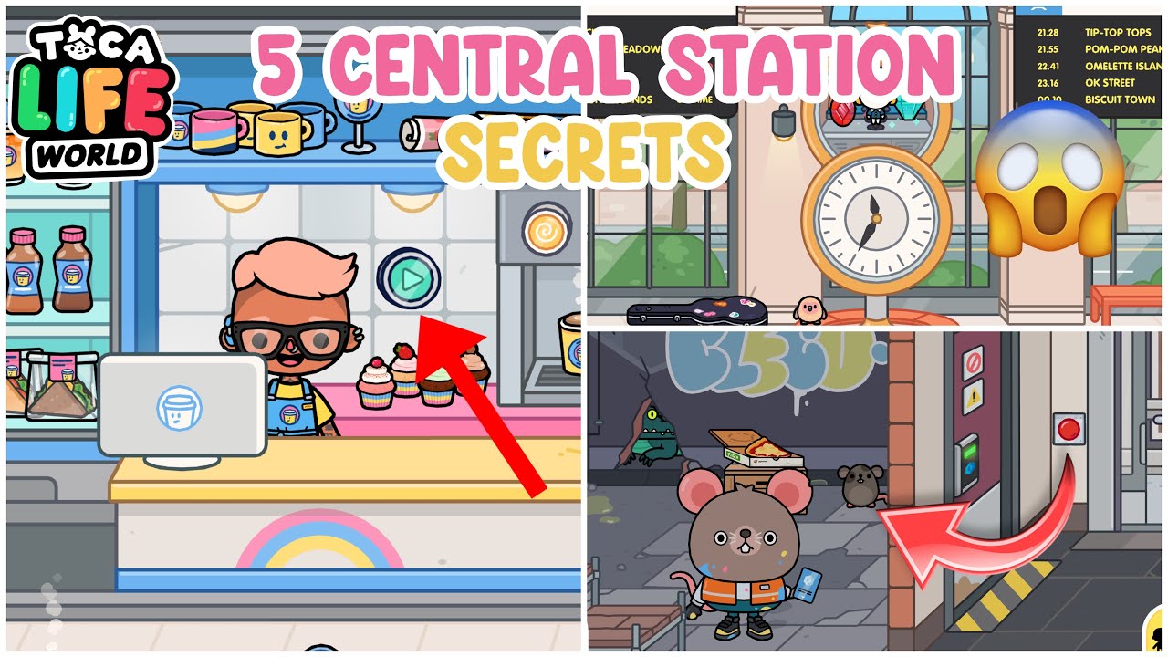 5 Secrets Of Central Station In Tocalifeworld 🤩 | Toca Boca Central ...