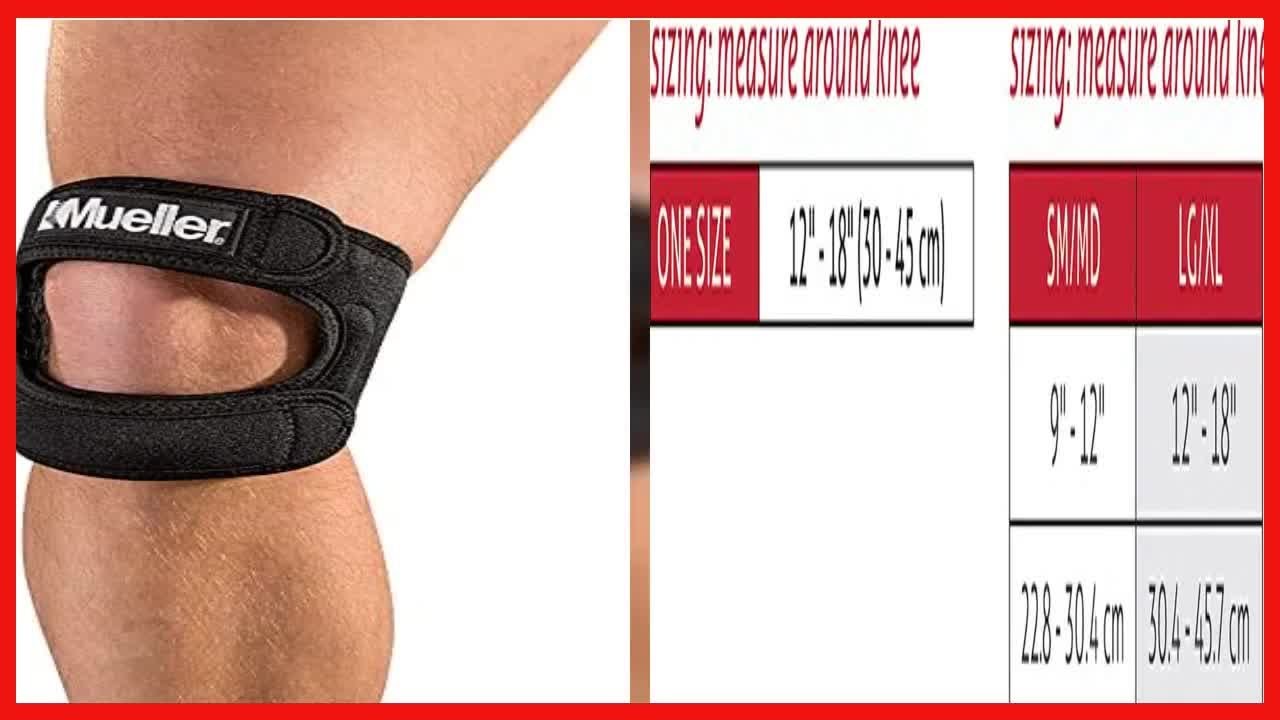 Mueller Sports Medicine Adjustable Max Knee Strap, Patella Tendon ...