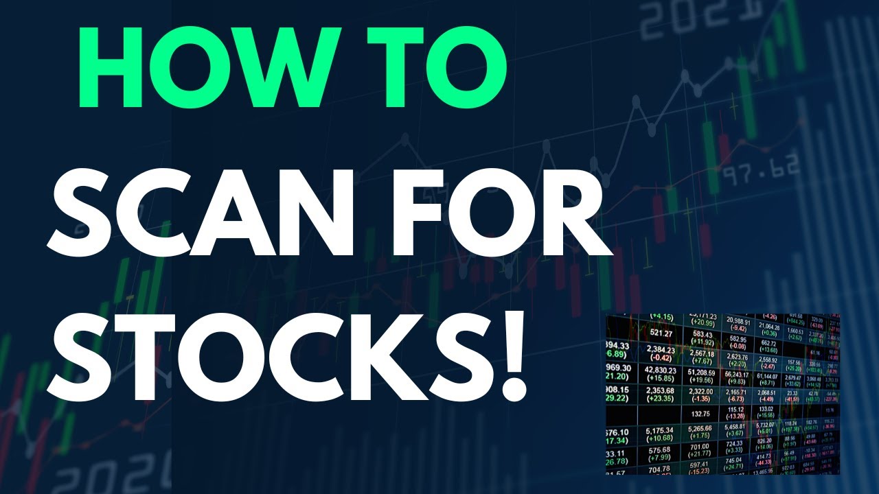 How To Scan For Stocks In Thinkorswim Youtube