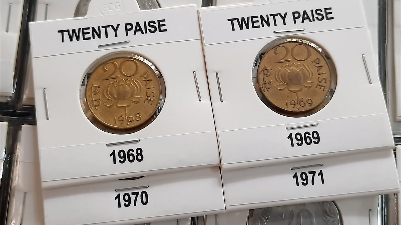 20 Paise Lotus Coins Republic India 1968 to 1971 - YouTube