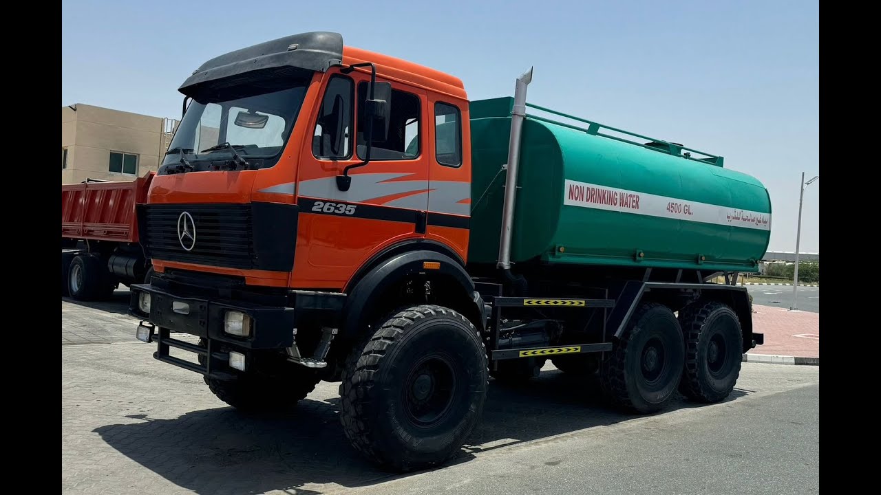 Mercedes Benz 2635 Water Tanker Truck 6X6 For Sale - YouTube