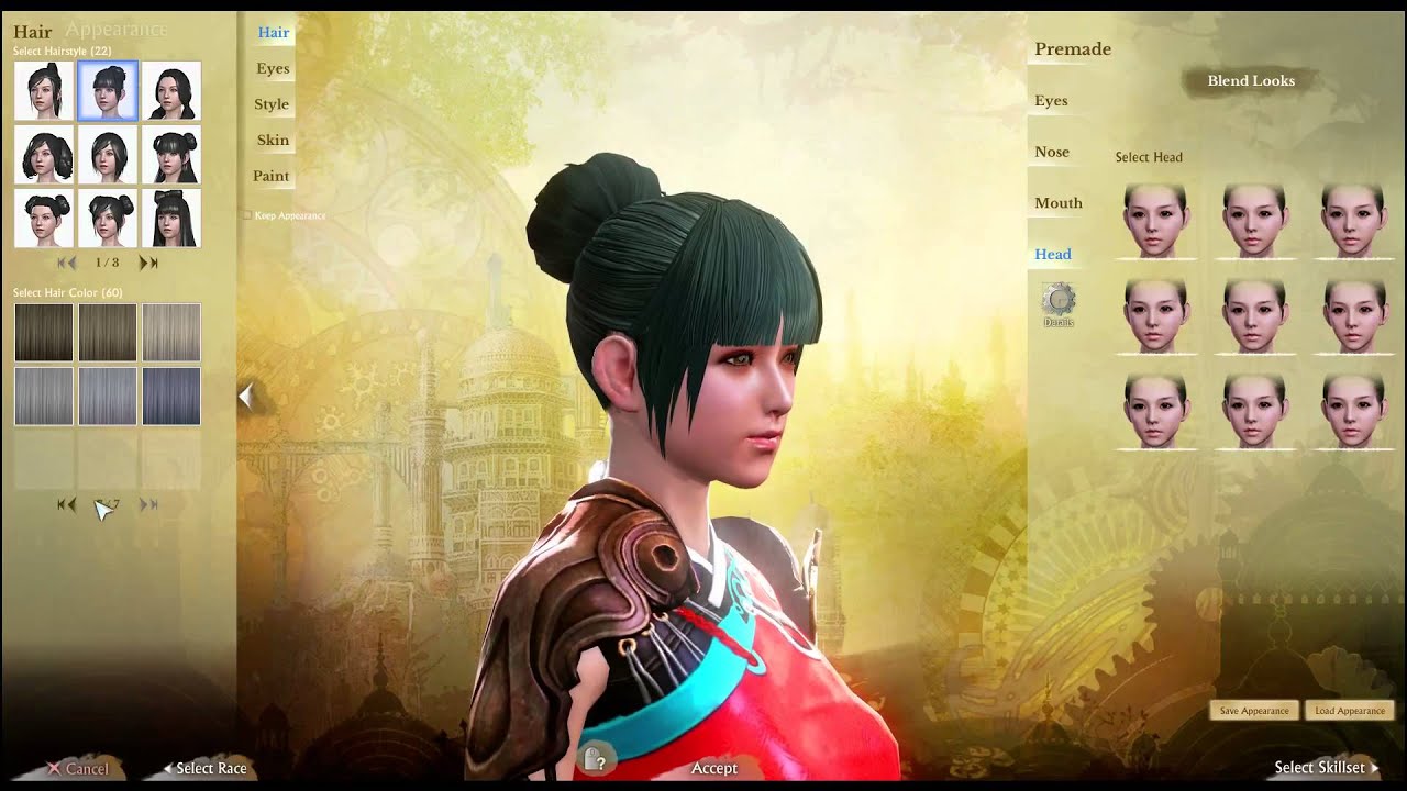ArcheAge Open Beta Harani Female Character Creation - YouTube