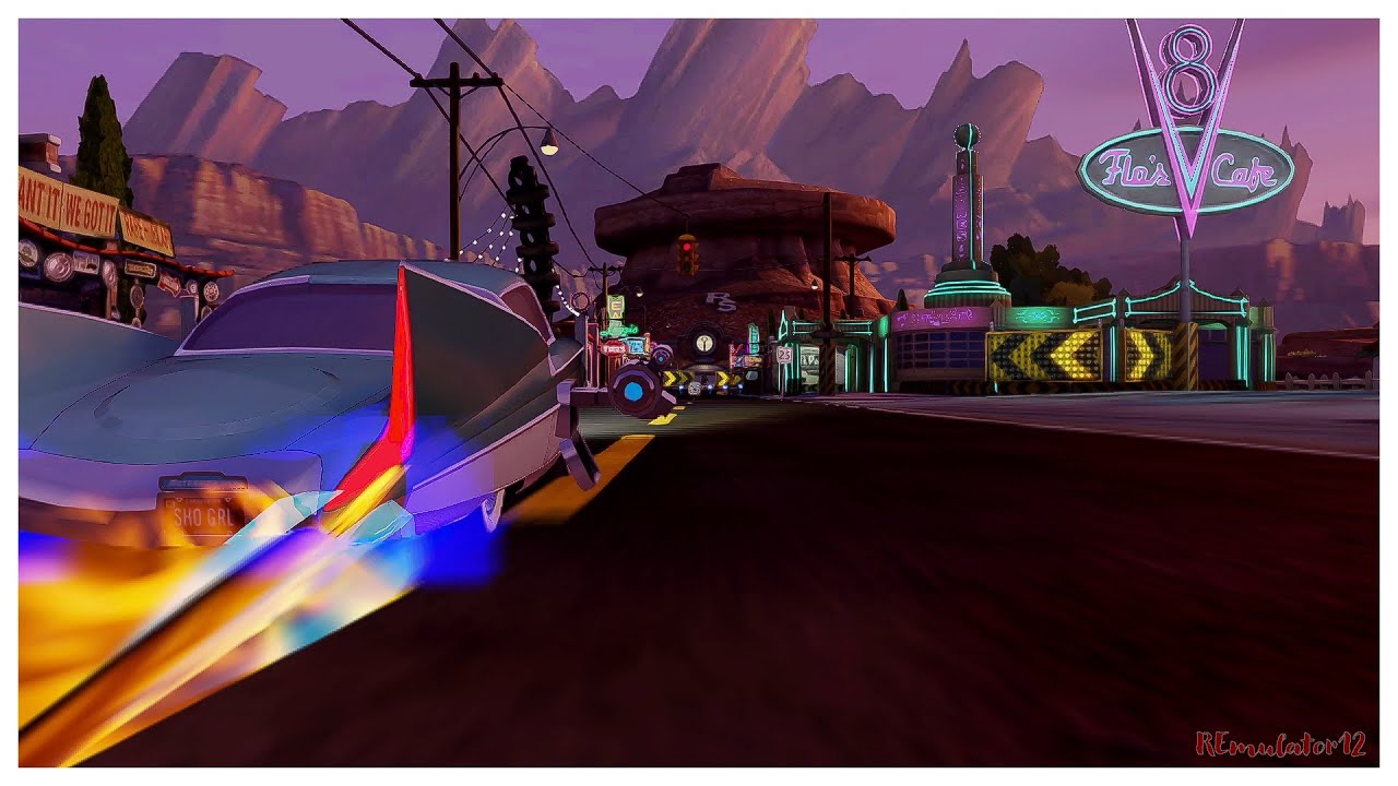Cars 2 The Video Game | Flo - Battle Race (Machine Guns) | Radiator ...
