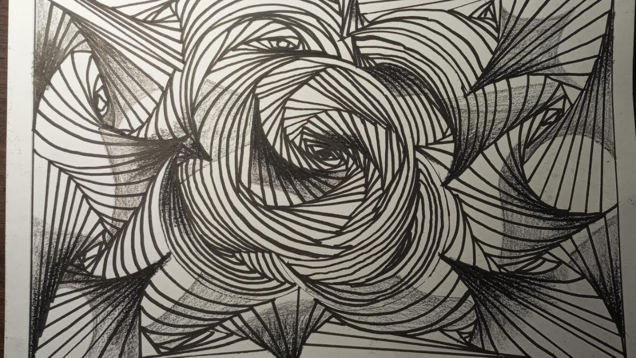 How to use the line illusion drawing trick - YouTube