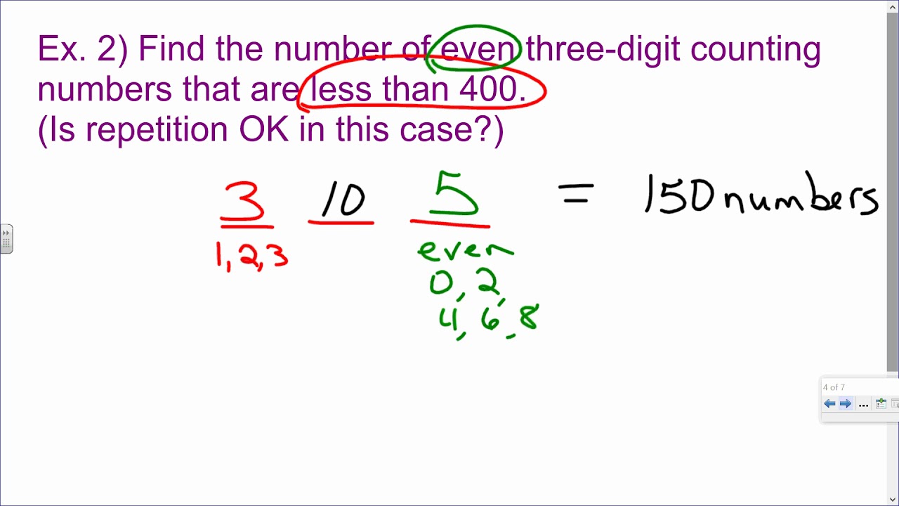 Saxon Advanced Math Lesson 45 Conditional Permutations - YouTube