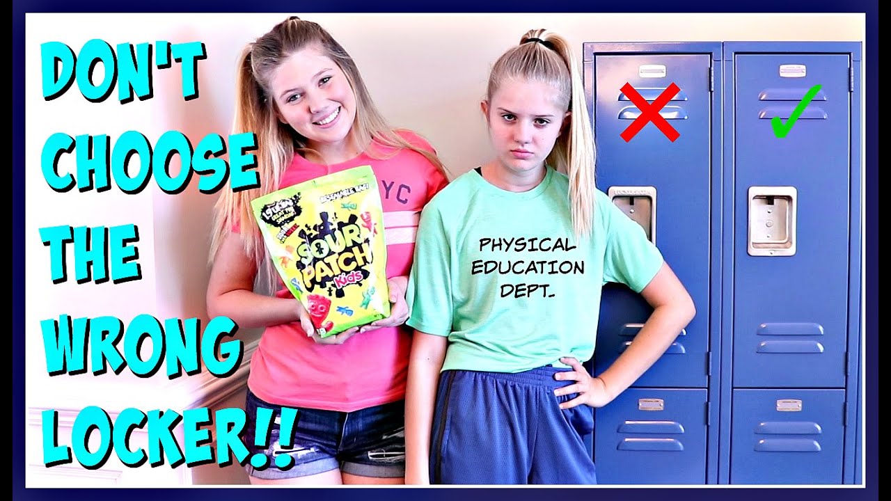 DON'T CHOOSE THE WRONG LOCKER || BACK TO SCHOOL CHALLENGE || Taylor and Vanessa - YouTube