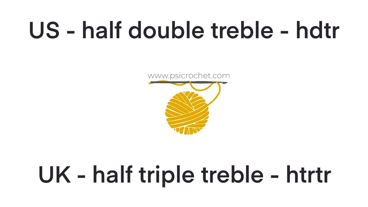 How to Crochet: how to crochet a US half double treble stitch or UK ...