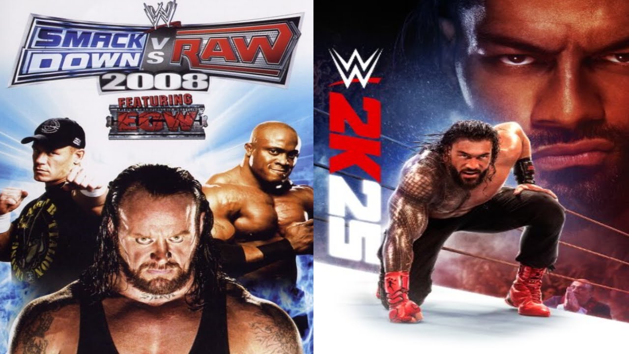 SMACKDOWN VS RAW 2008 VS WWE 2K25 Entrance Comparison - YouTube