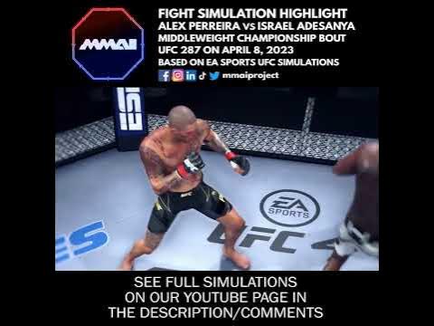 🇳🇬🇧🇷👊🎮 UFC 287 Alex Pereira vs Israel Adesanya MW Title Bout Fight ...