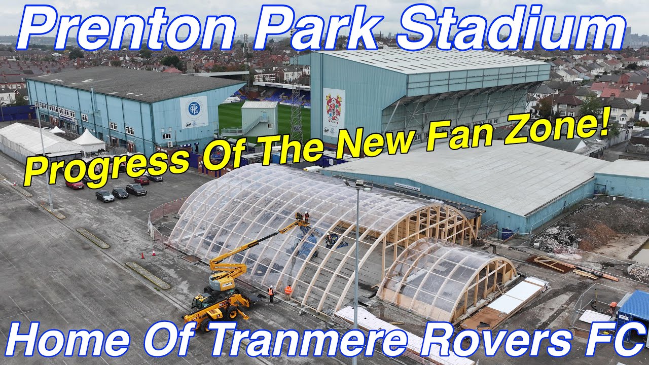 Tranmere Rovers FC - Prenton Park Stadium on 24.10.23. Looking at the ...