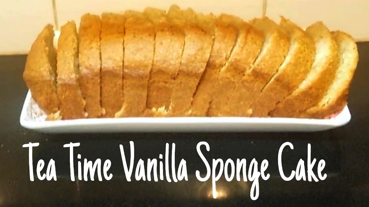 Tea Time Vanilla Sponge Cake/ Hot Milk Vanilla Sponge Cake/ Baking ...
