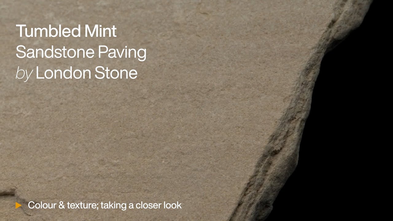 Tumbled Mint Sandstone - Surface Texture, Colour Variation, Wet & Dry ...
