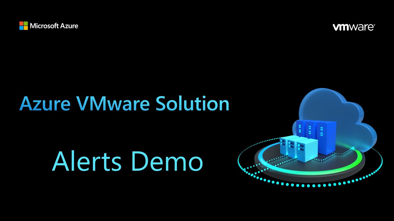 Quick start on setting up alerts for Azure VMware Solution - YouTube