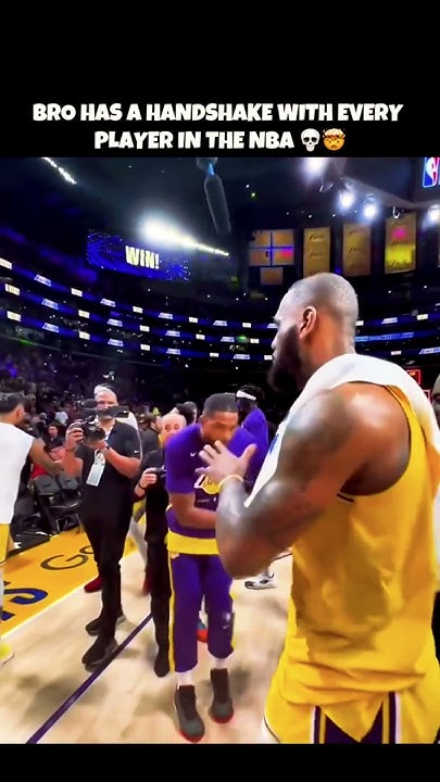 King LeBron James Has a Custom Handshake with EVERY NBA Player!? 🤝🔥#lebronjames #nba #basketball ...