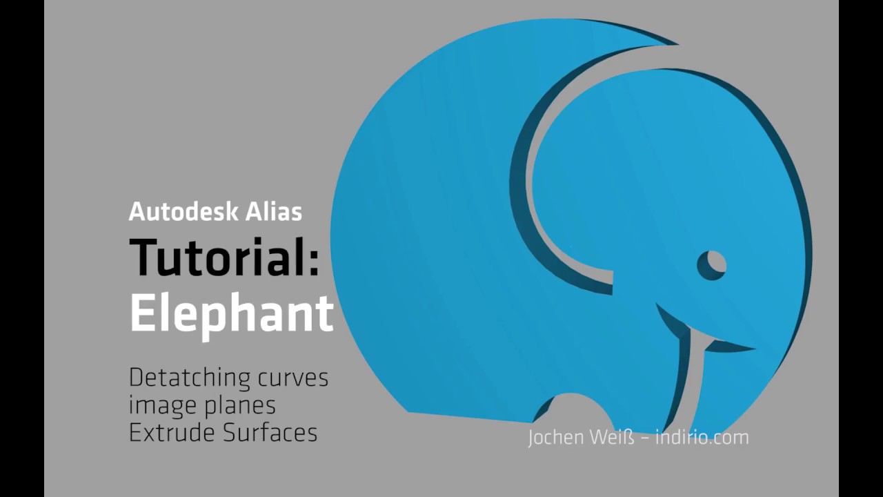 Elephant – Autodesk Alias Tutorial - Beginner - YouTube