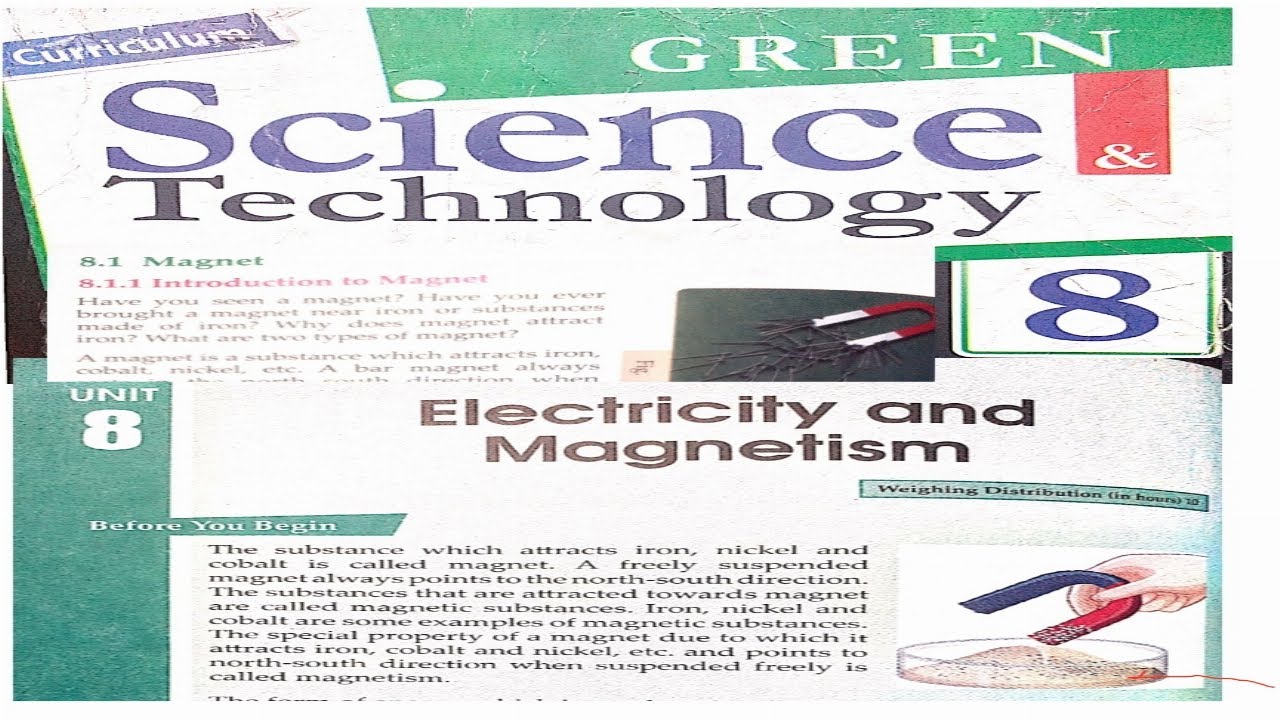 CLASS 8 ELECTRICITY AND MAGNETISM exercise magnet part 1 UNIT 8 - YouTube