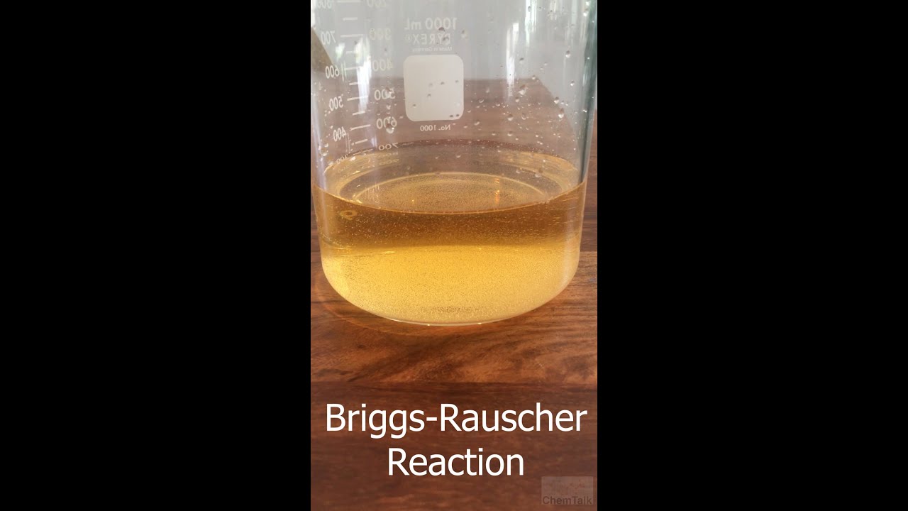 Briggs Rauscher, the coolest oscillating reaction #shorts - YouTube