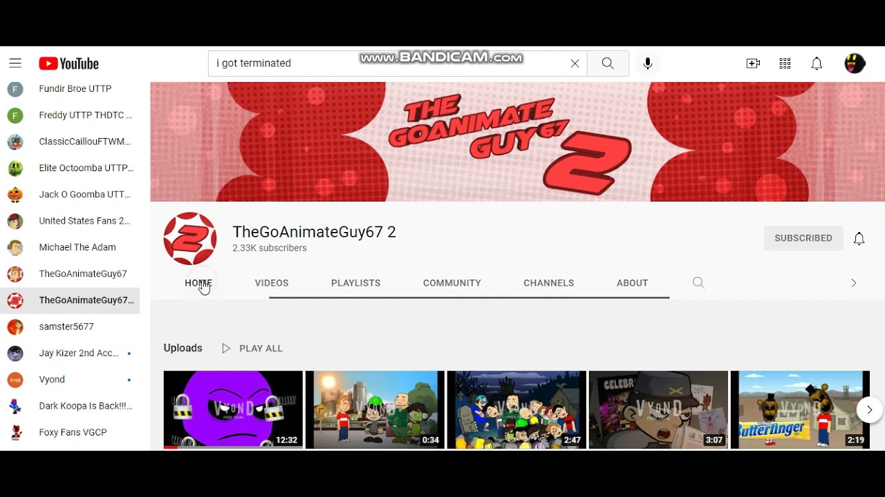 Good News: TheGoAnimateGuy67 Has Been Returns To YouTube - YouTube
