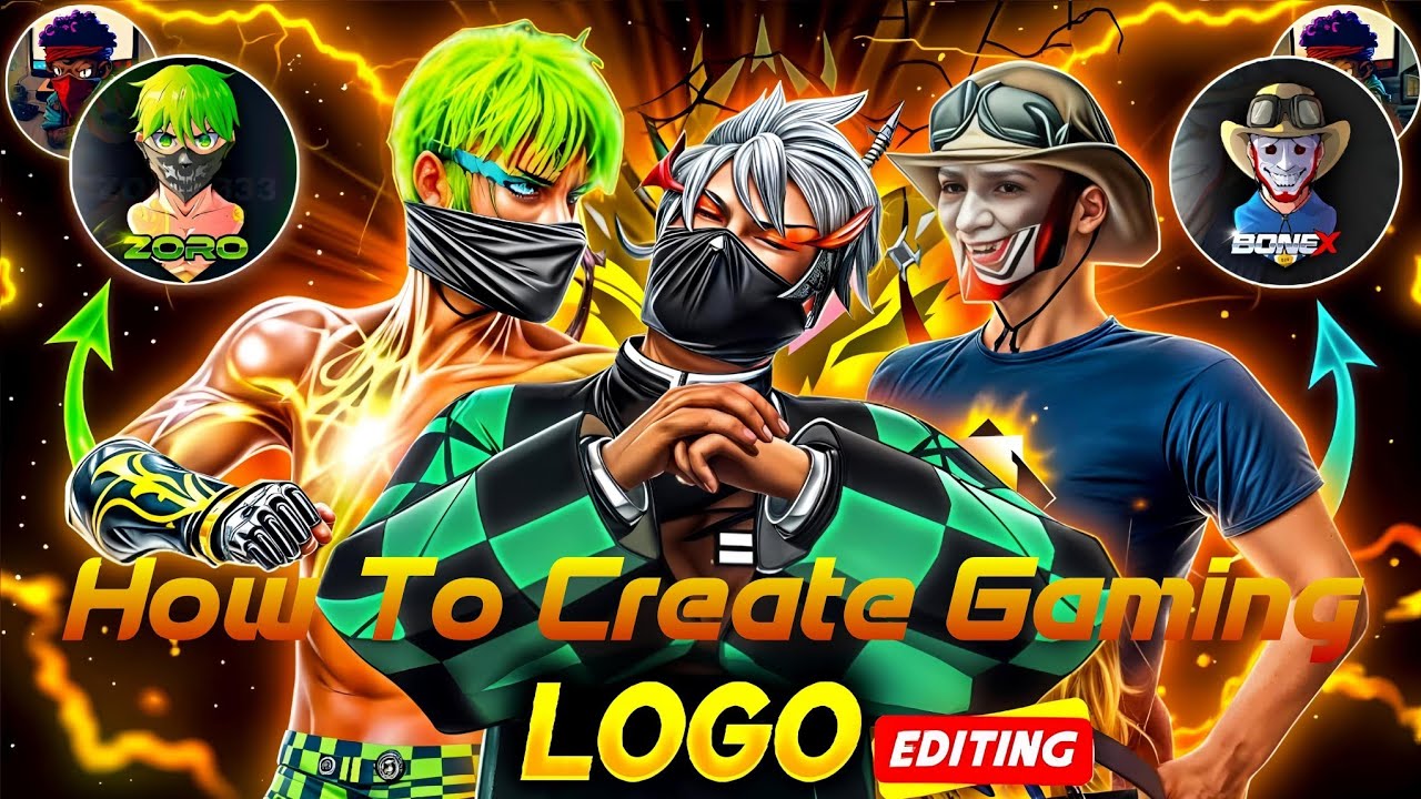 How to Make a Pro FF Gaming Logo Like @zoroffxx & @BONEX4_FF - Easy ...