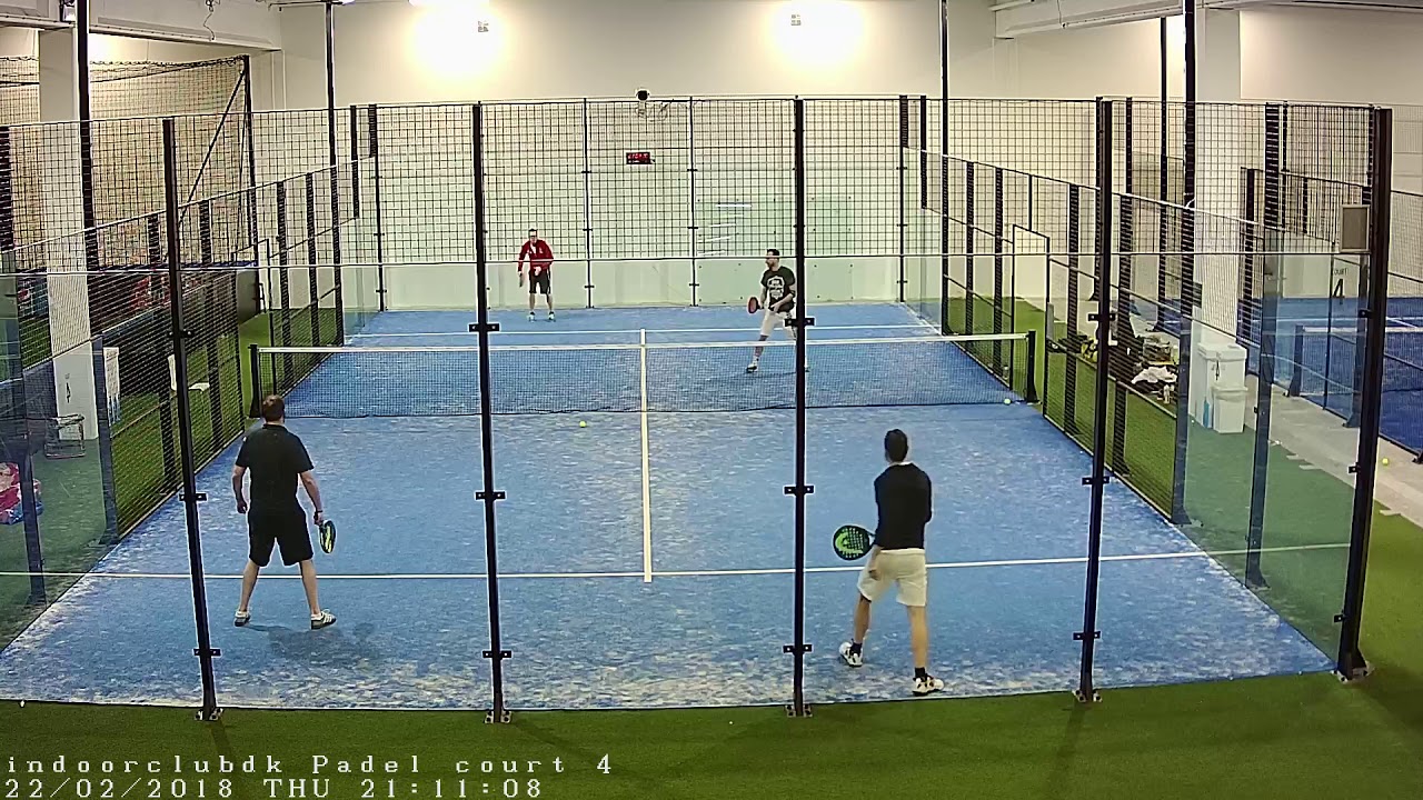 Indoorclub.dk Padelbane 4 22-02-2018 21:00-23:00 video 1/2 - YouTube