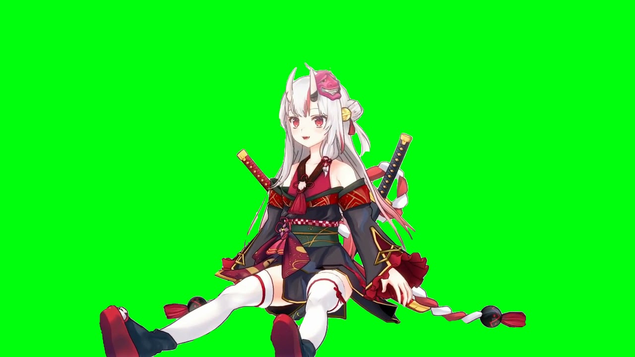 Hololive - Nakiri Ayame's "Yo Dazo!" (Green Screen template) - YouTube