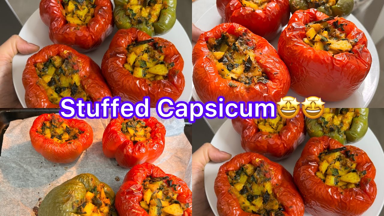 How to make STUFFED CAPSICUM🤩♥️🥰 Nourishing, Colourful & Delicious # ...