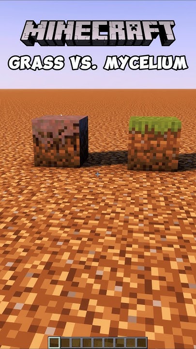 Minecraft: Grass vs. Mycelium #minecraft #shorts - YouTube