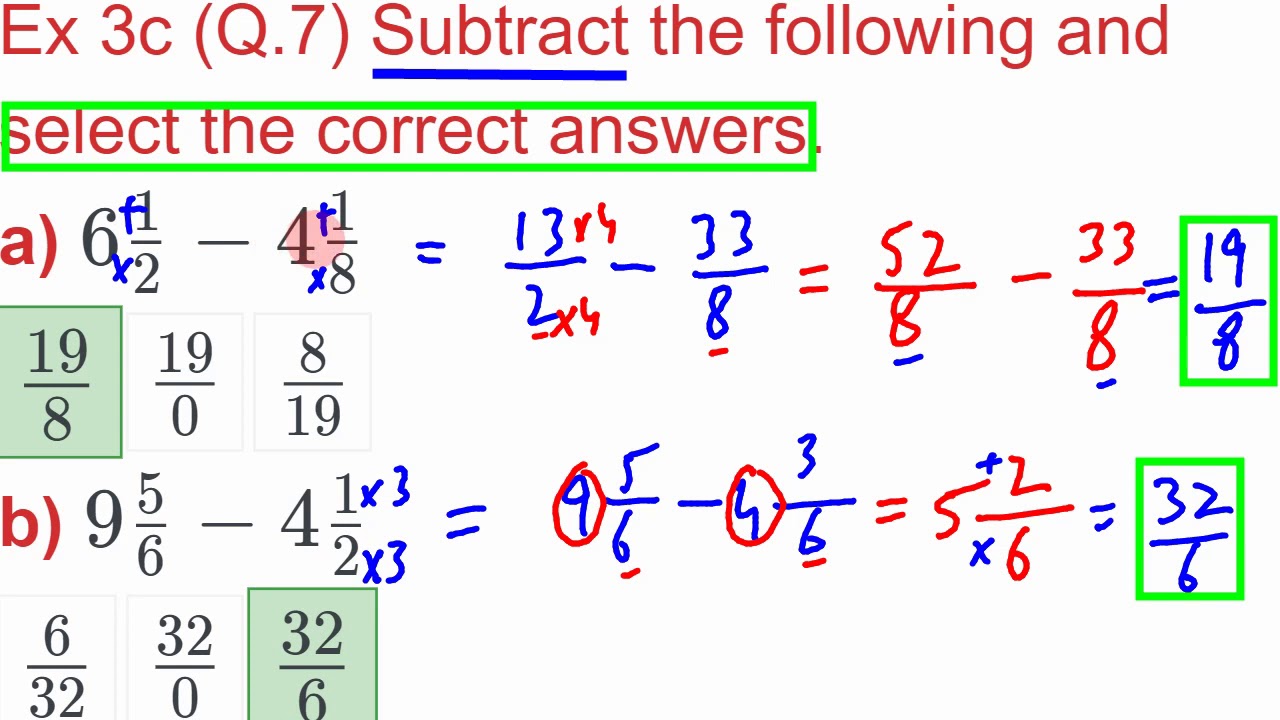 Maths 4 Ex 3cQ#7 a c - YouTube
