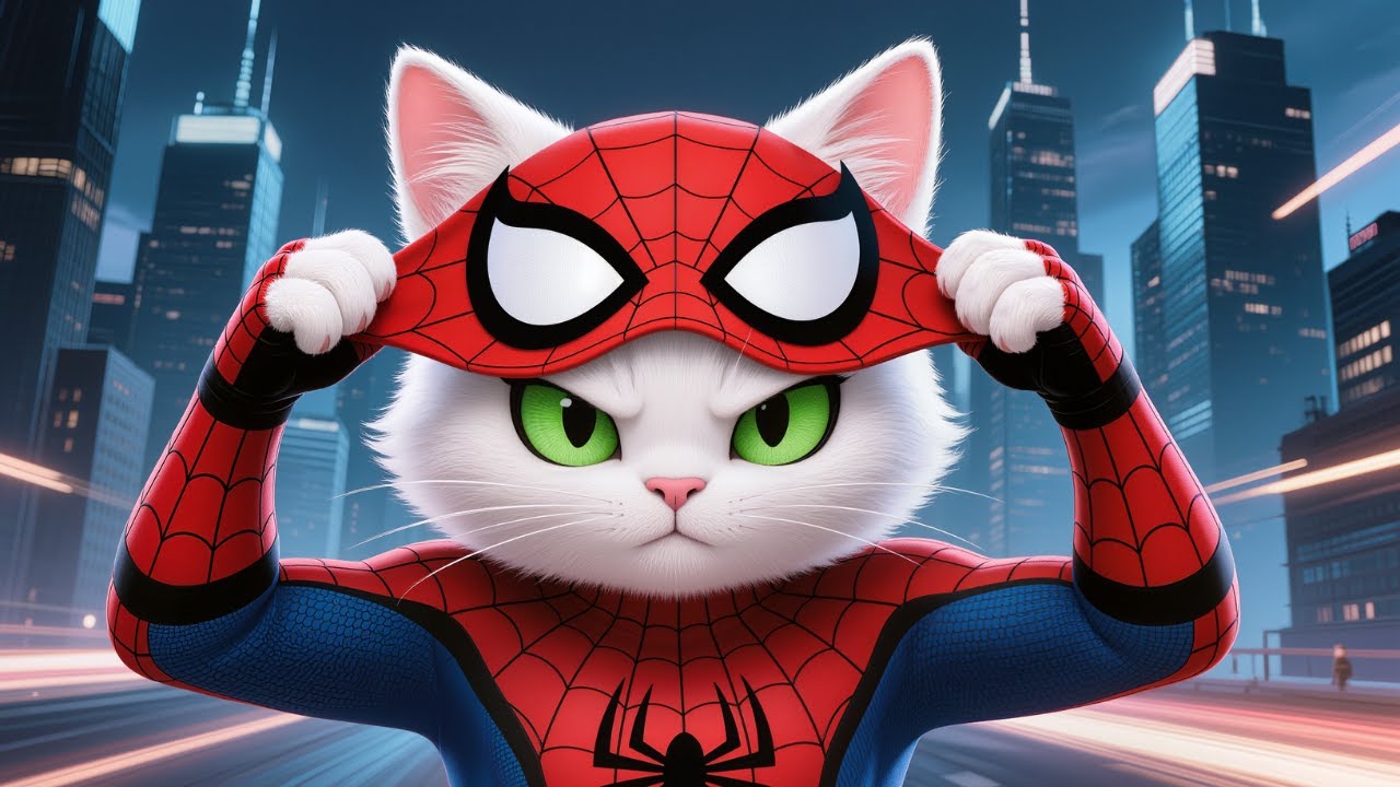 The World Needed Hero, It Got spiderman | The kitten faces the ...