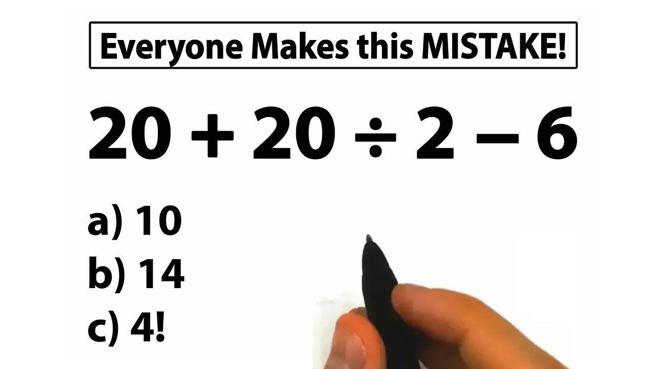 A basic math question, be careful! - YouTube