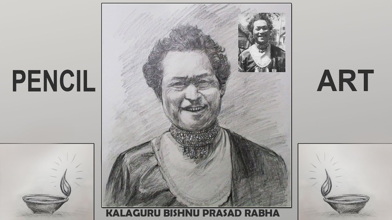 বিষ্ণু প্ৰসাদ ৰাভা // Bishnu Prasad Rabha Drawing of Old Photo Taken ...