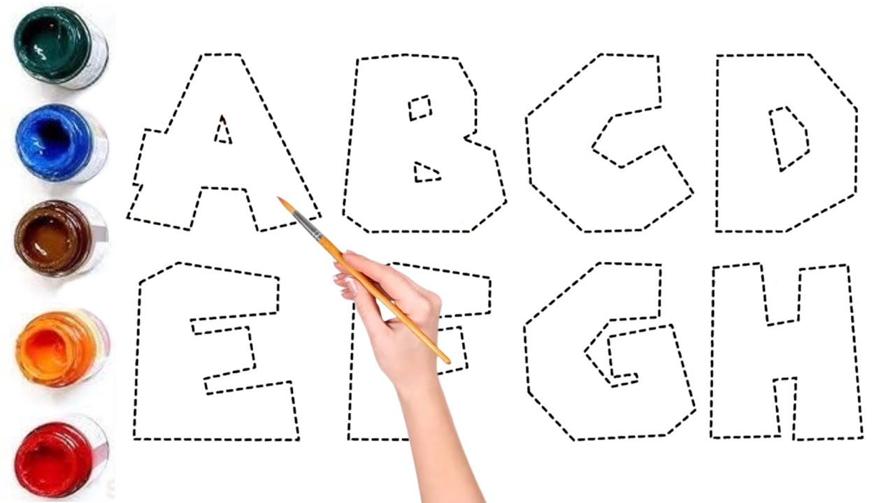 Learn to Count, A to Z Alphabet, Learning Alphabet ABCDEFGH, Easy Step ...