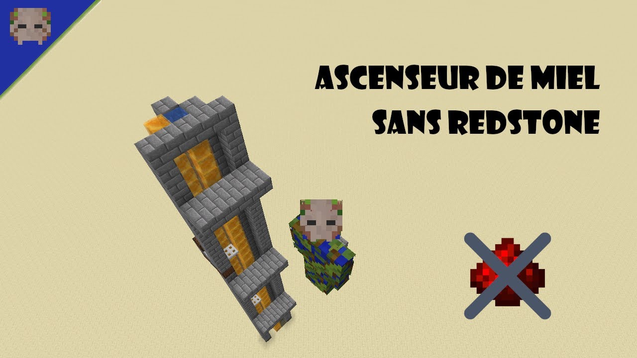 Ascenseur de miel sans redstone | minecraft java1.21 - YouTube