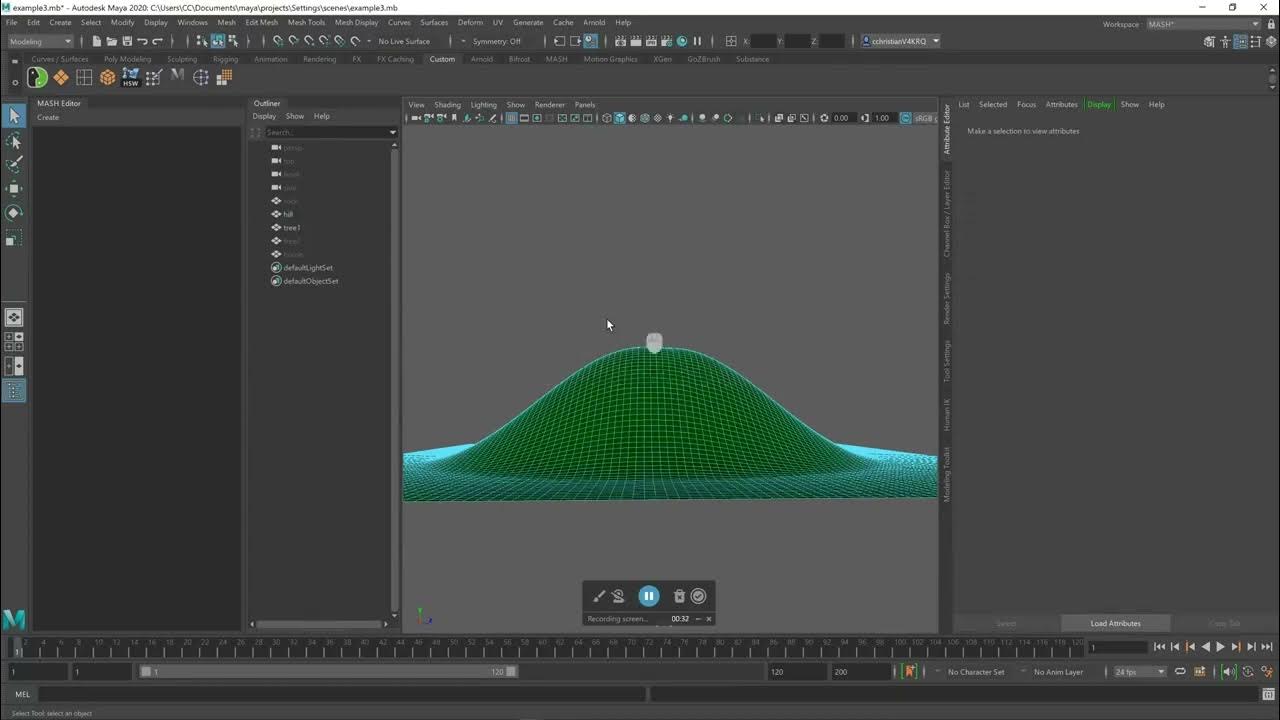 Maya Tutorial: MASH Distribution Part 2 - YouTube