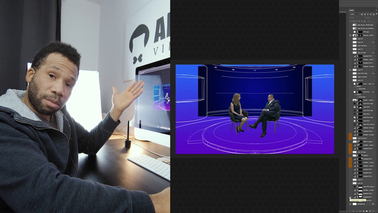 BEHIND THE SCENES - GREENSCREEN to TV-STUDIO - YouTube